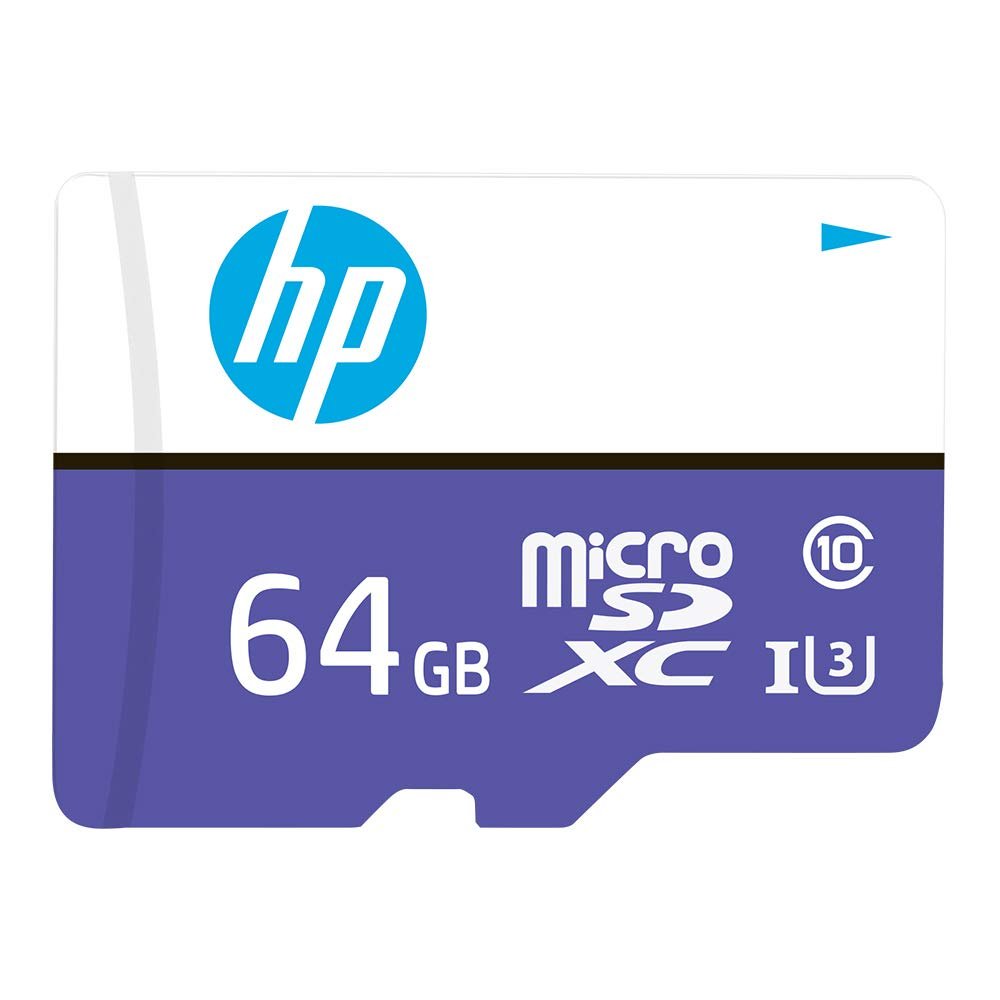 HP Micro SD Card 64GB with Adapter U3 (Write Speed 60MB/s & Read Speed