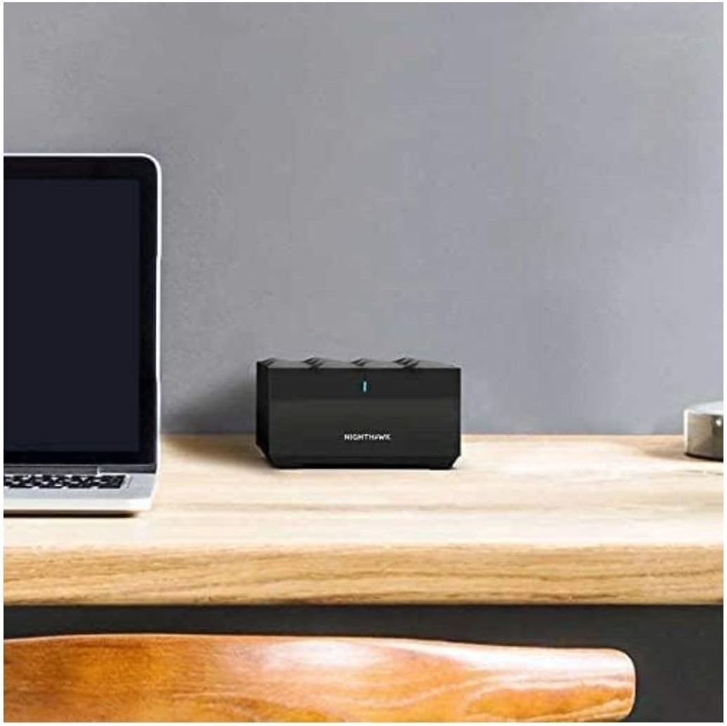 Netgear Nighthawk Whole Home Mesh WiFi 6 System, 3-Pack , BLK (Renewed