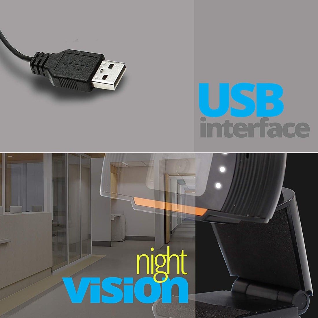 Zebronics Zeb-Crisp Pro Web Camera (HD) with 5P Lens,Built-in Micropho