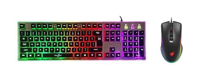 Redgear G-20 Gaming Keyboard and Mouse Combo with RGB Backlit Keyboard