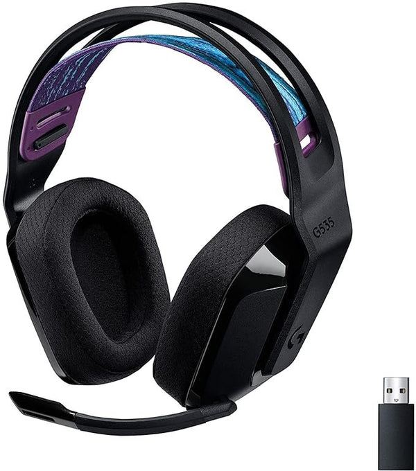 Logitech G535 Lightspeed Wireless Gaming Headset - Lightweight on-Ear