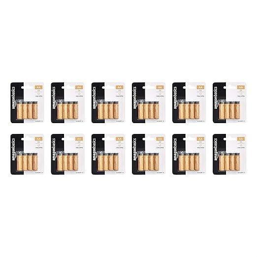 AmazonBasics AA Performance Alkaline Non-Rechargeable Batteries - 48